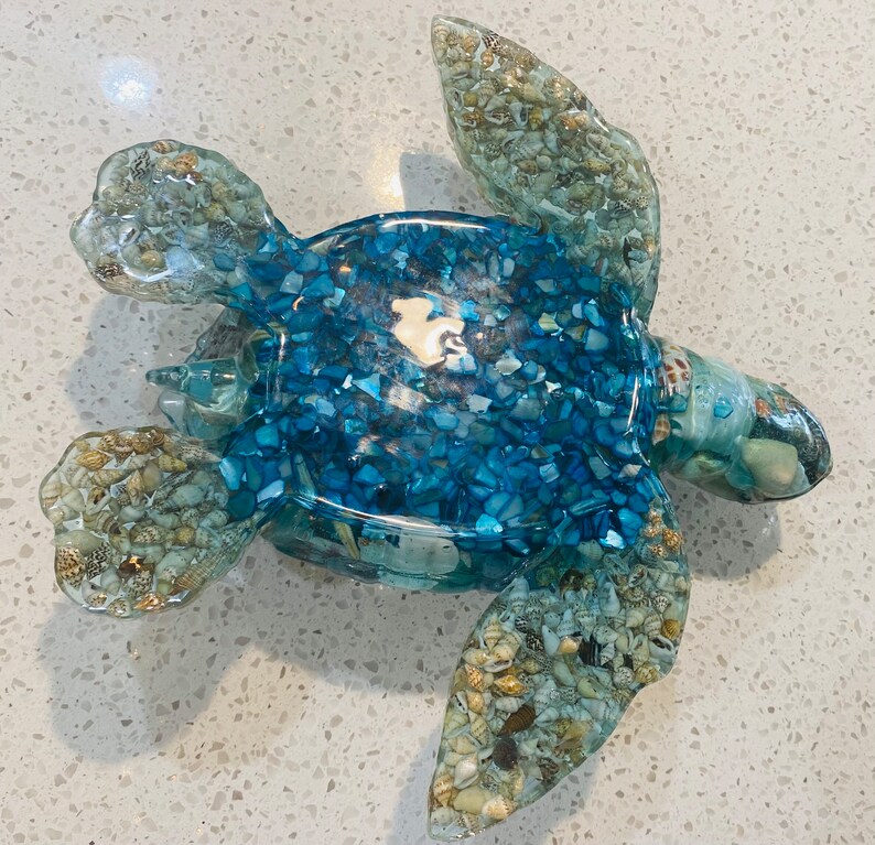 Made to Order: Giant Ocean/shell Resin Turtle - Etsy