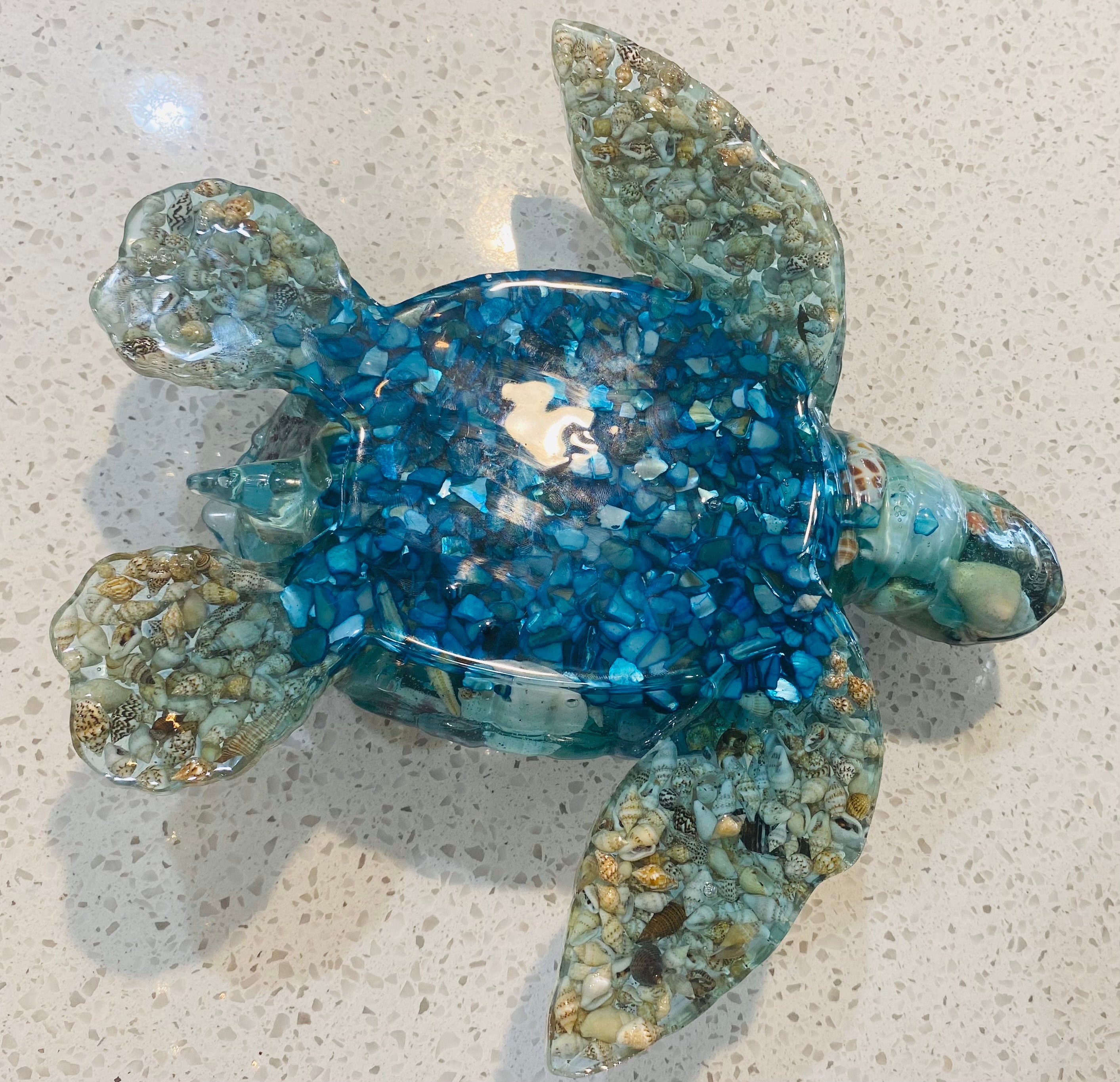 Made to Order: Giant Ocean/shell Resin Turtle - Etsy