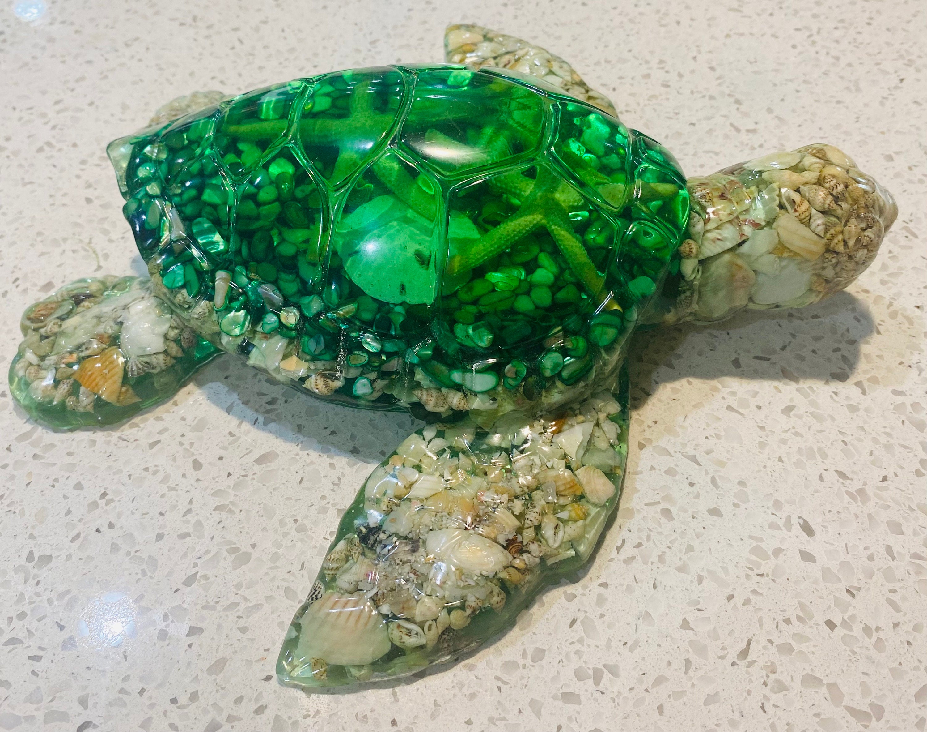 Made to Order Giant Green Shell Resin Turtle - Etsy