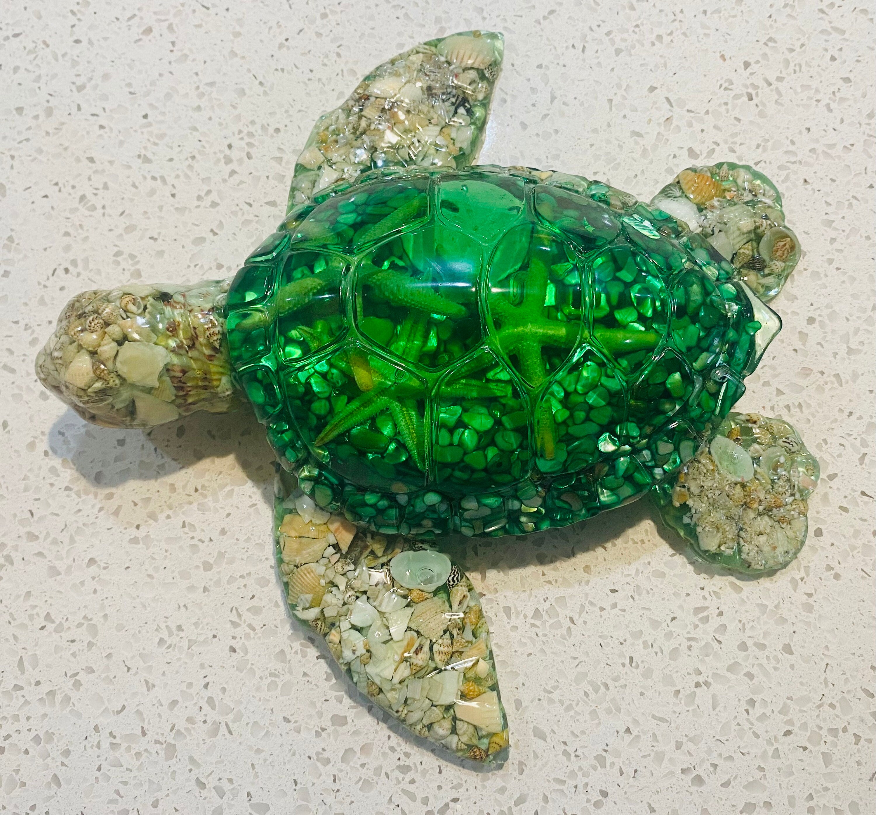 Made to Order Giant Green Shell Resin Turtle - Etsy