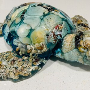 Made to Order: Giant Ocean/shell Resin Turtle - Etsy