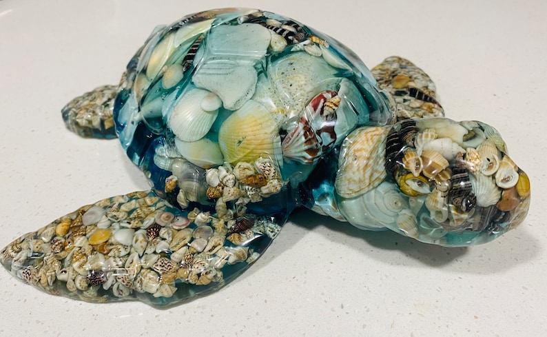 Made to Order: Giant Ocean/shell Resin Turtle - Etsy
