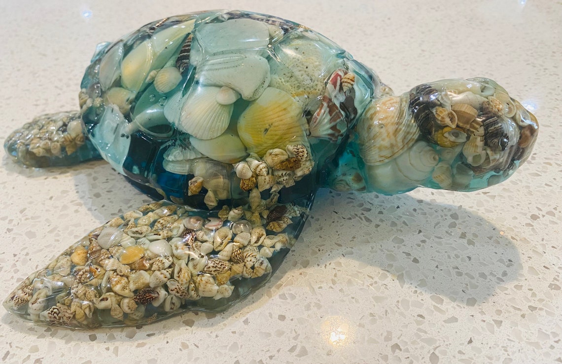 Made to Order: Giant Ocean/shell Resin Turtle - Etsy