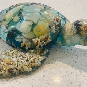 Made to Order: Giant Ocean/shell Resin Turtle - Etsy