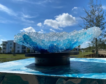 Made to Order: Sculpted Beach Wave Resin Bowl - Etsy