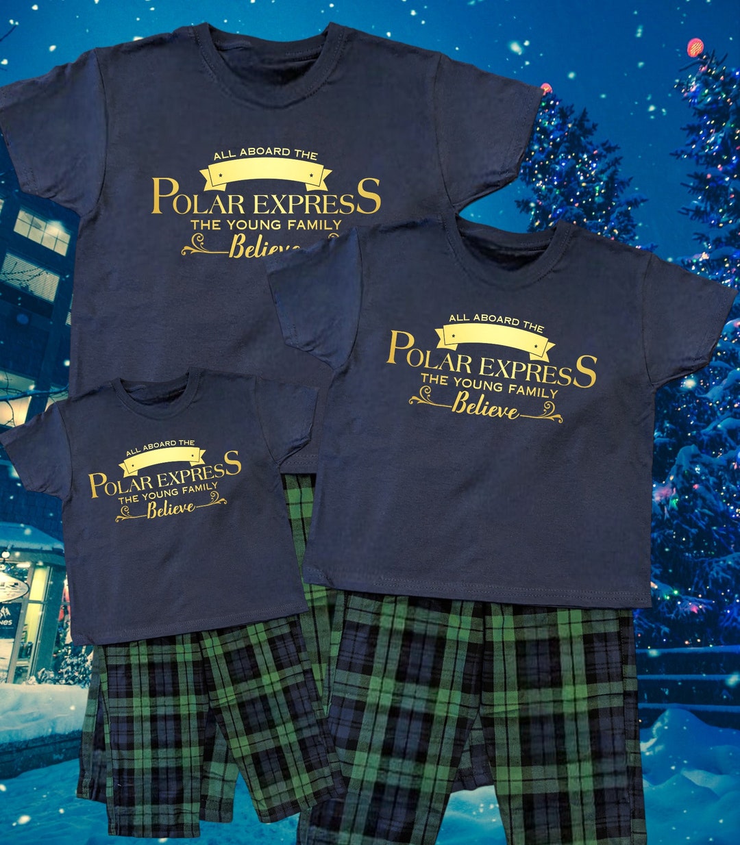 Personalised Polar Express Christmas Pyjamas for All the Family - Etsy