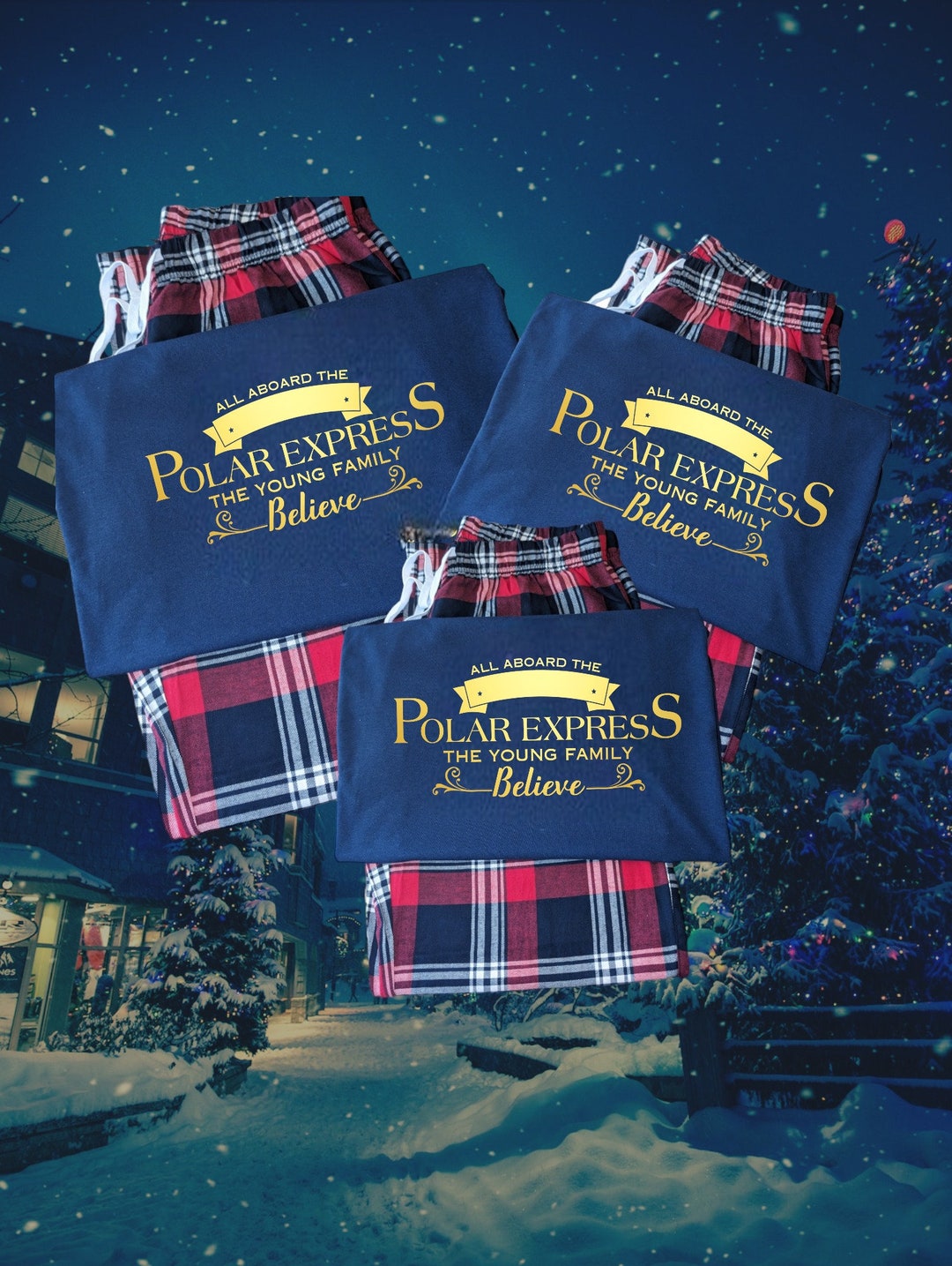 Personalised Polar Express Christmas Pyjamas for All the Family - Etsy