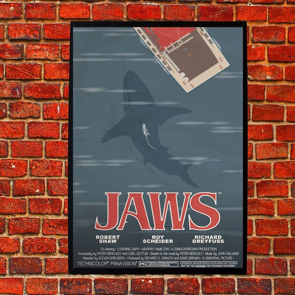 Jaws Poster - Etsy
