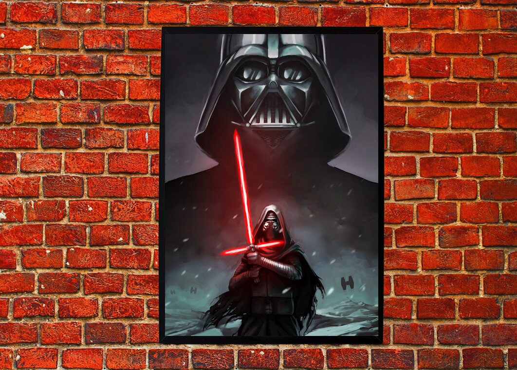Darth Vader Legacy Kylo Ren Star Wars Artwork Poster Darth Vader Legacy ...