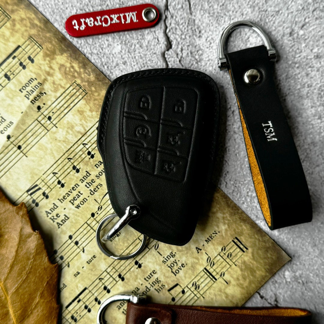Handmade Leather Key Fob Cover for 2023-2024 Hummer EV, SUV, and Truck ...