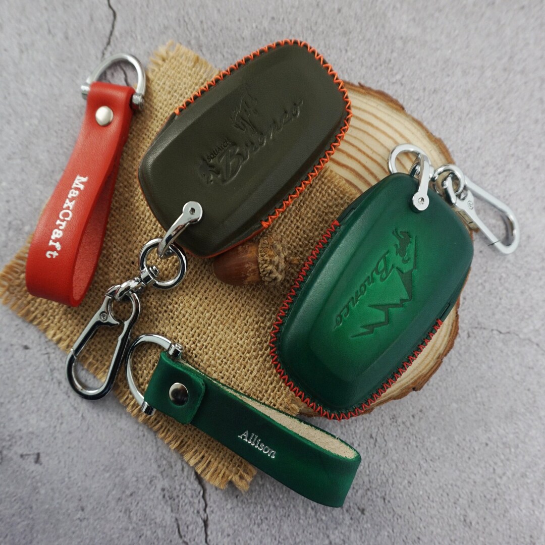 Ford Bronco Sport Leather Key Fob Cover With Raptor Design Smart Remote ...