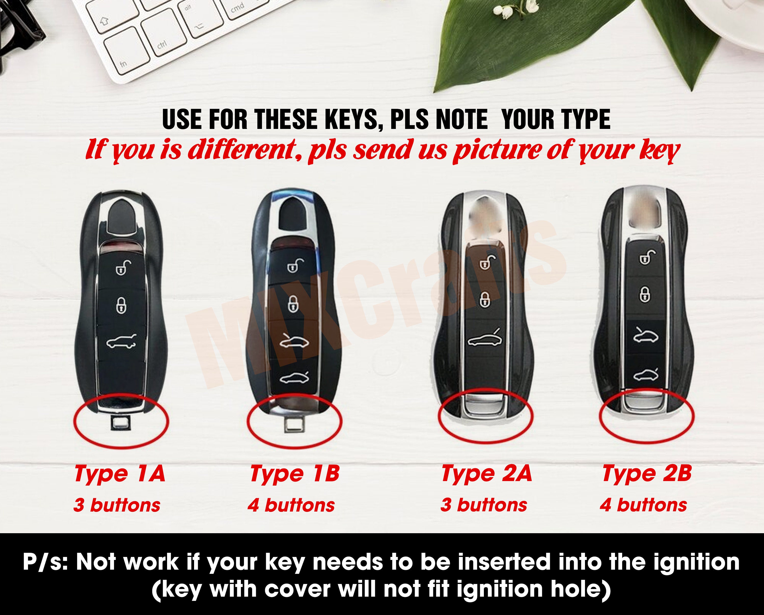 Custom Porsche Key Fob Cover for 2024 Macan Personalized Leather ...