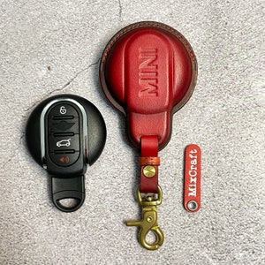 Customizable Leather Key Cover for Mini Cooper Mini Cooper Gift for Her ...