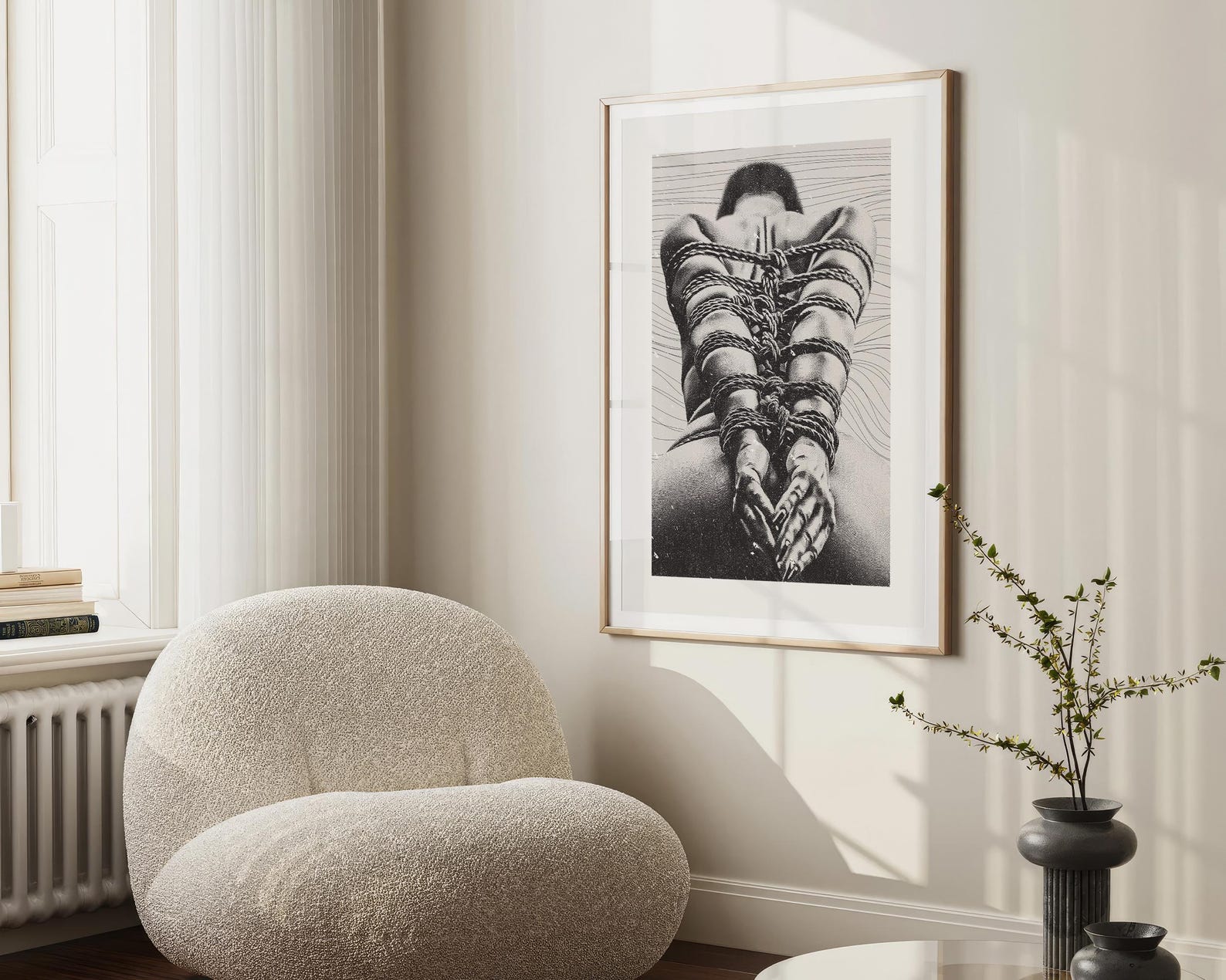 Shibari Inspired, Beauty in Rope, Sensual Body Art, Bedroom Decor ...