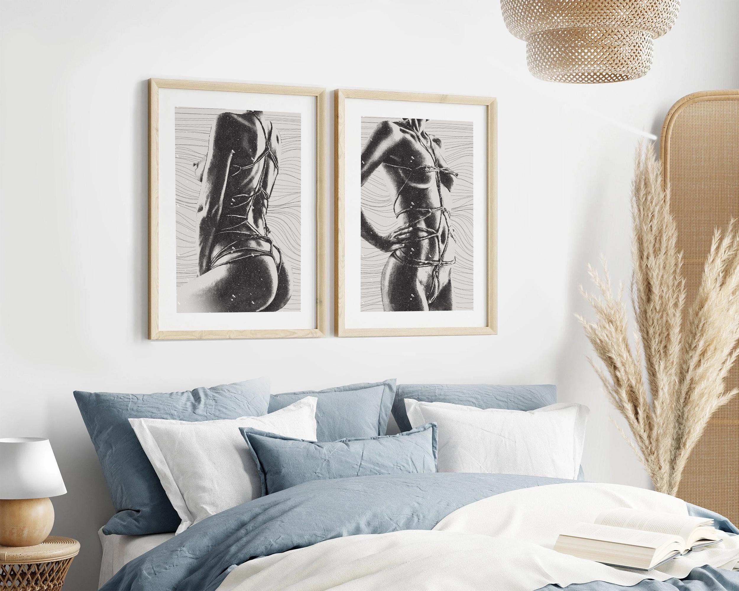 Shibari Rope Wall Art, Shibari Fine Art Print, Set of 2 Prints, Large ...