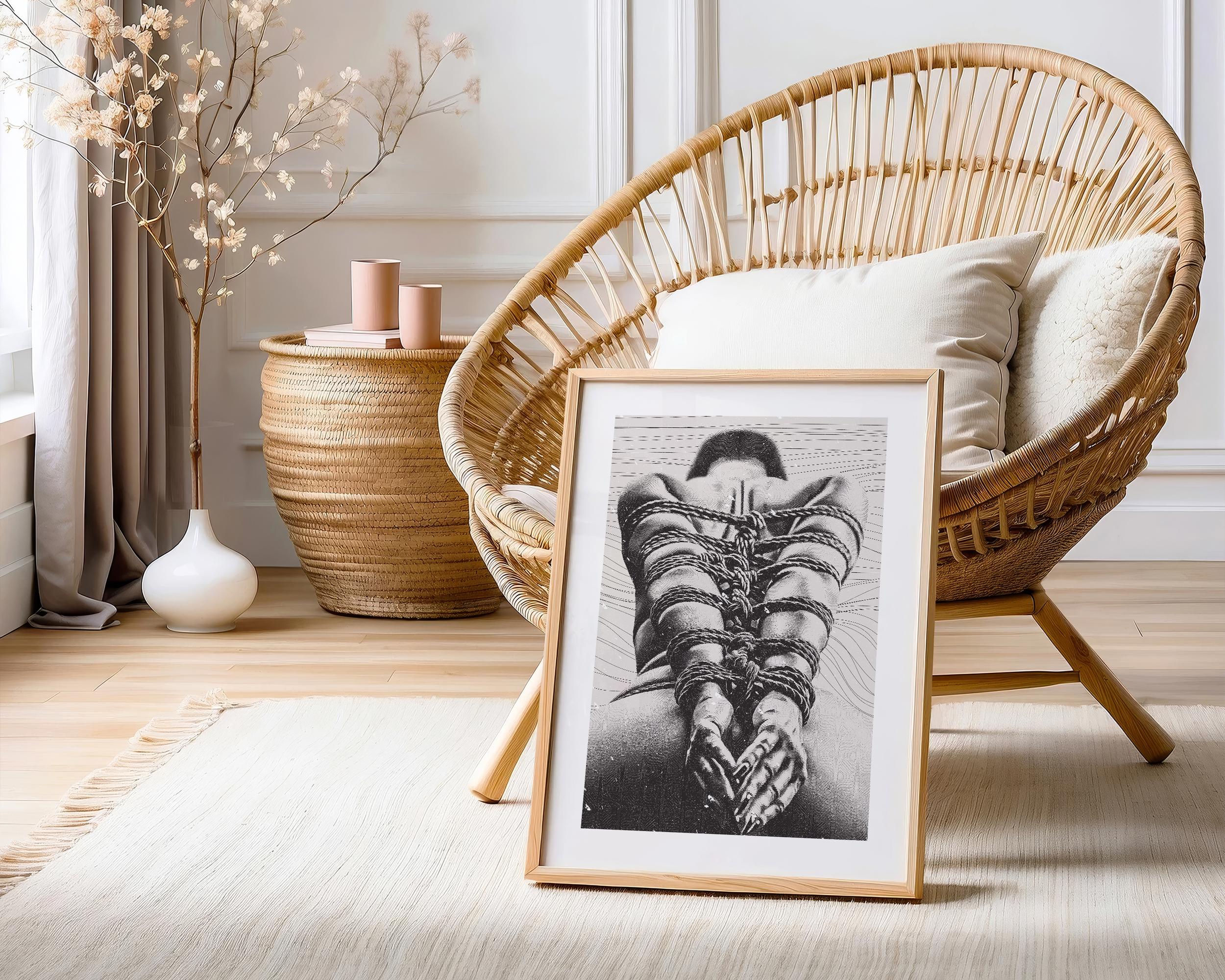 Shibari Inspired, Beauty in Rope, Sensual Body Art, Bedroom Decor ...