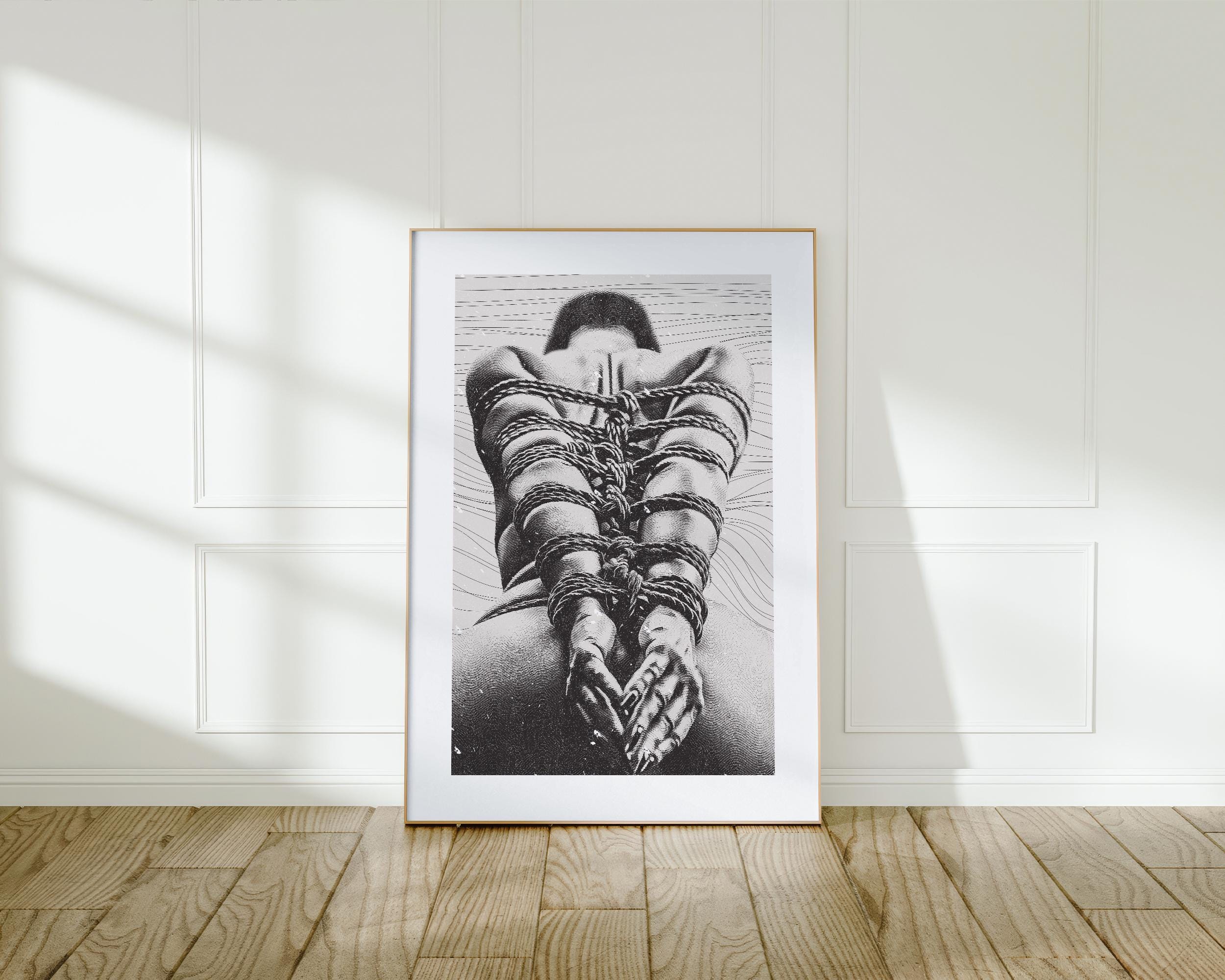 Shibari Inspired, Beauty in Rope, Sensual Body Art, Bedroom Decor ...