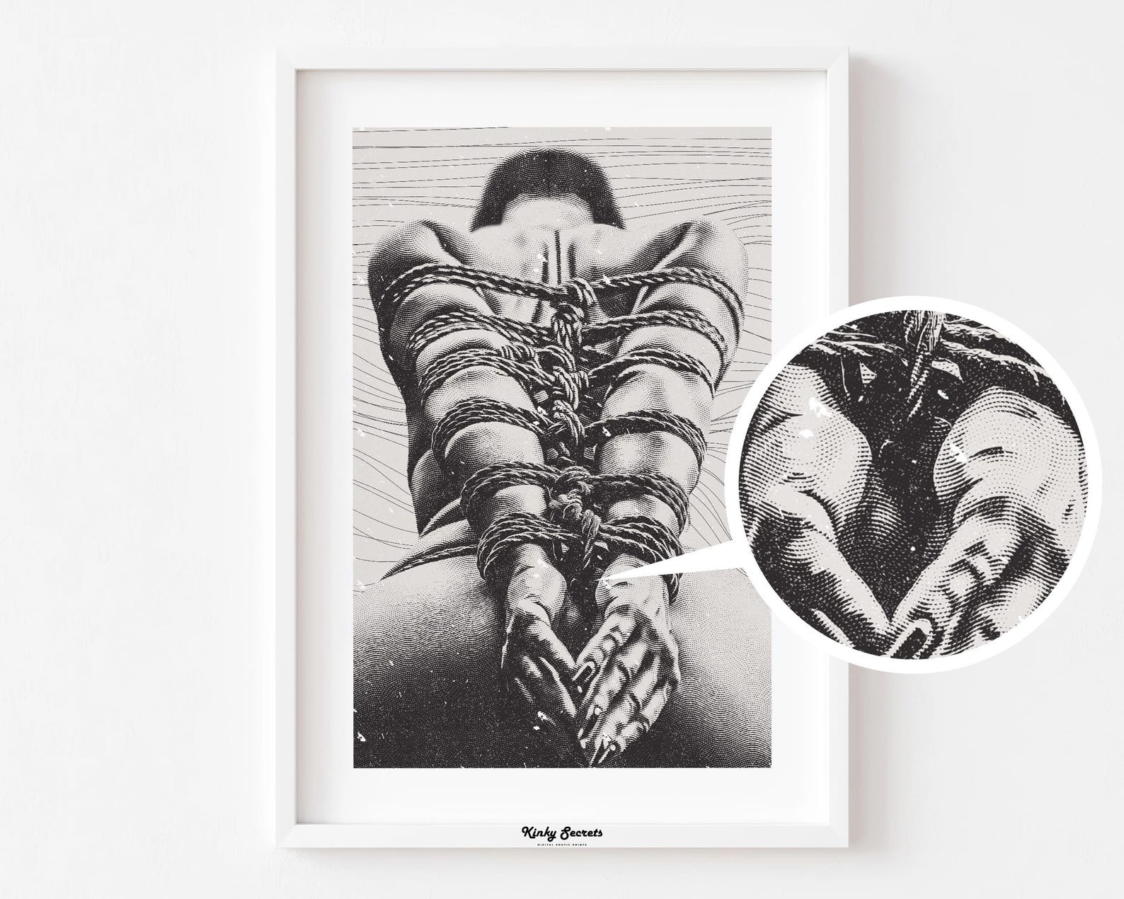 Shibari Rope Wall Art, Shibari Fine Art Print, Set of 3 Prints, Large ...