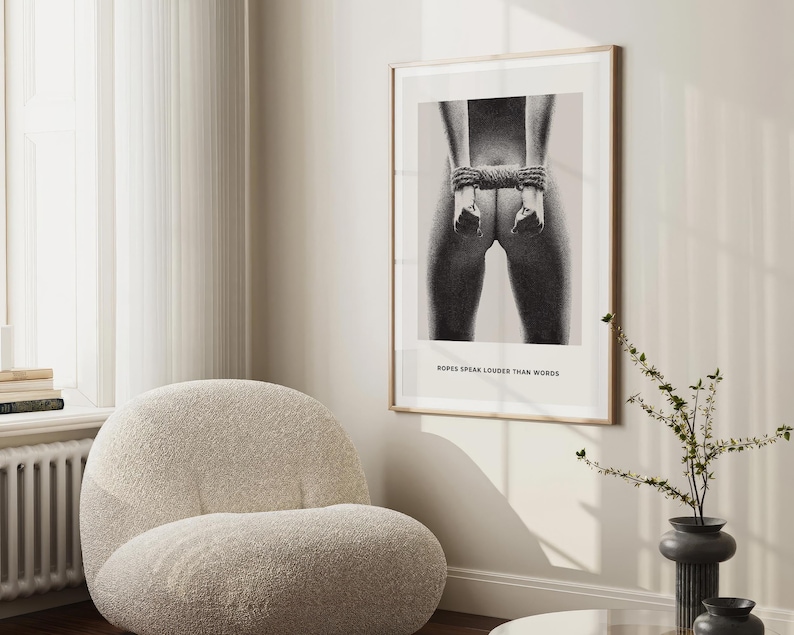 Shibari Inspired, Beauty in Rope, Sensual Body Art, Bedroom Decor ...