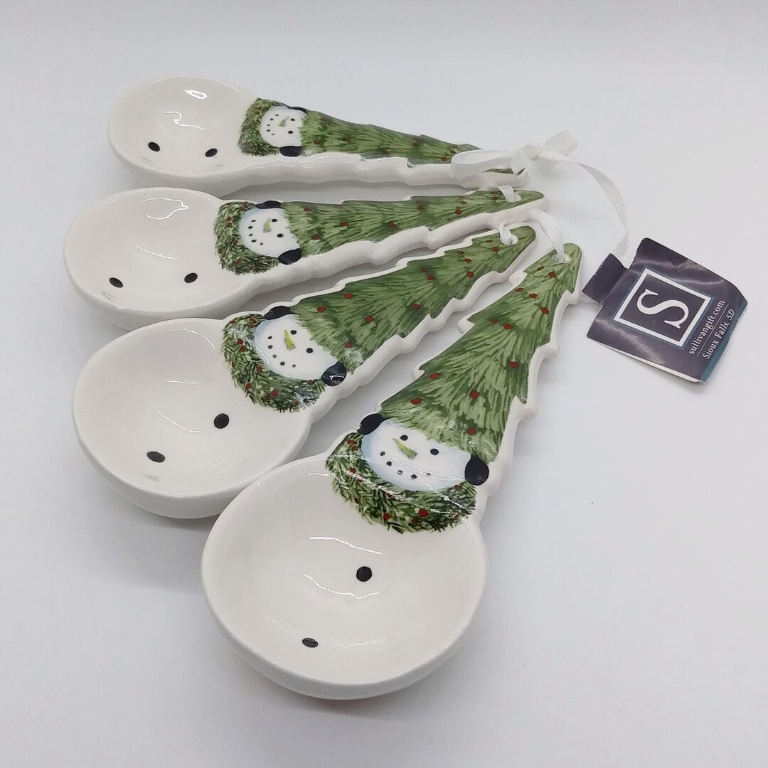 Cynthia Dunn Snowman Measuring Spoons - Etsy