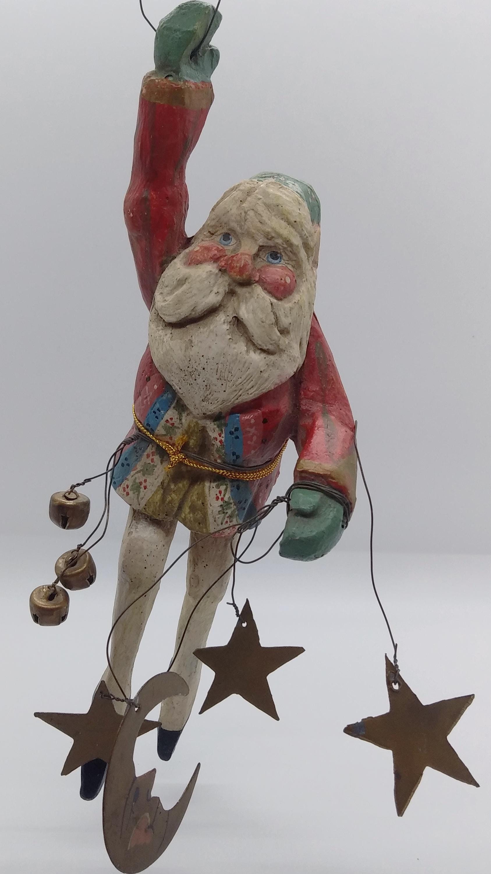 Vintage 1988 House of Hatten "moon and Stars" Santa Claus Christmas ...