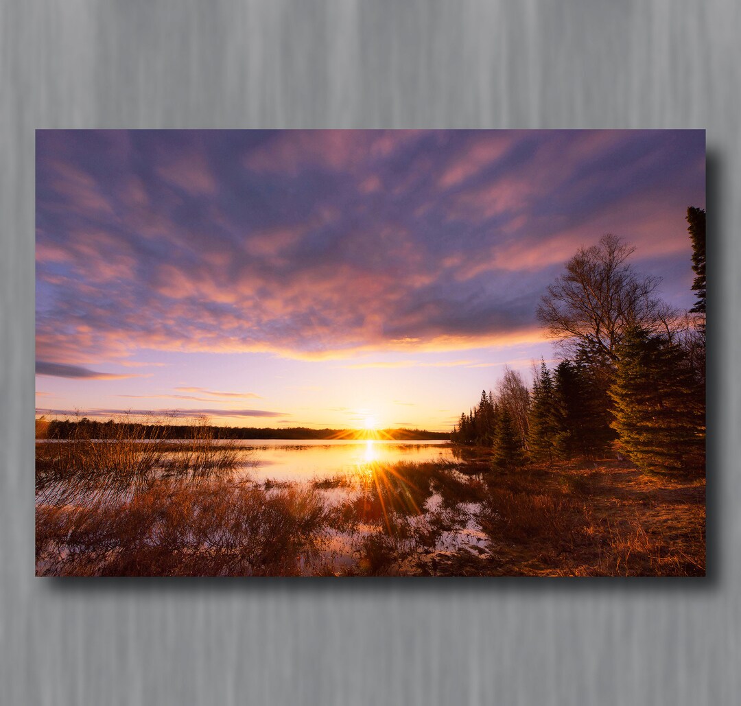 Northwoods Sunset Photograph | Chequamegon National Forest Spider Lake ...