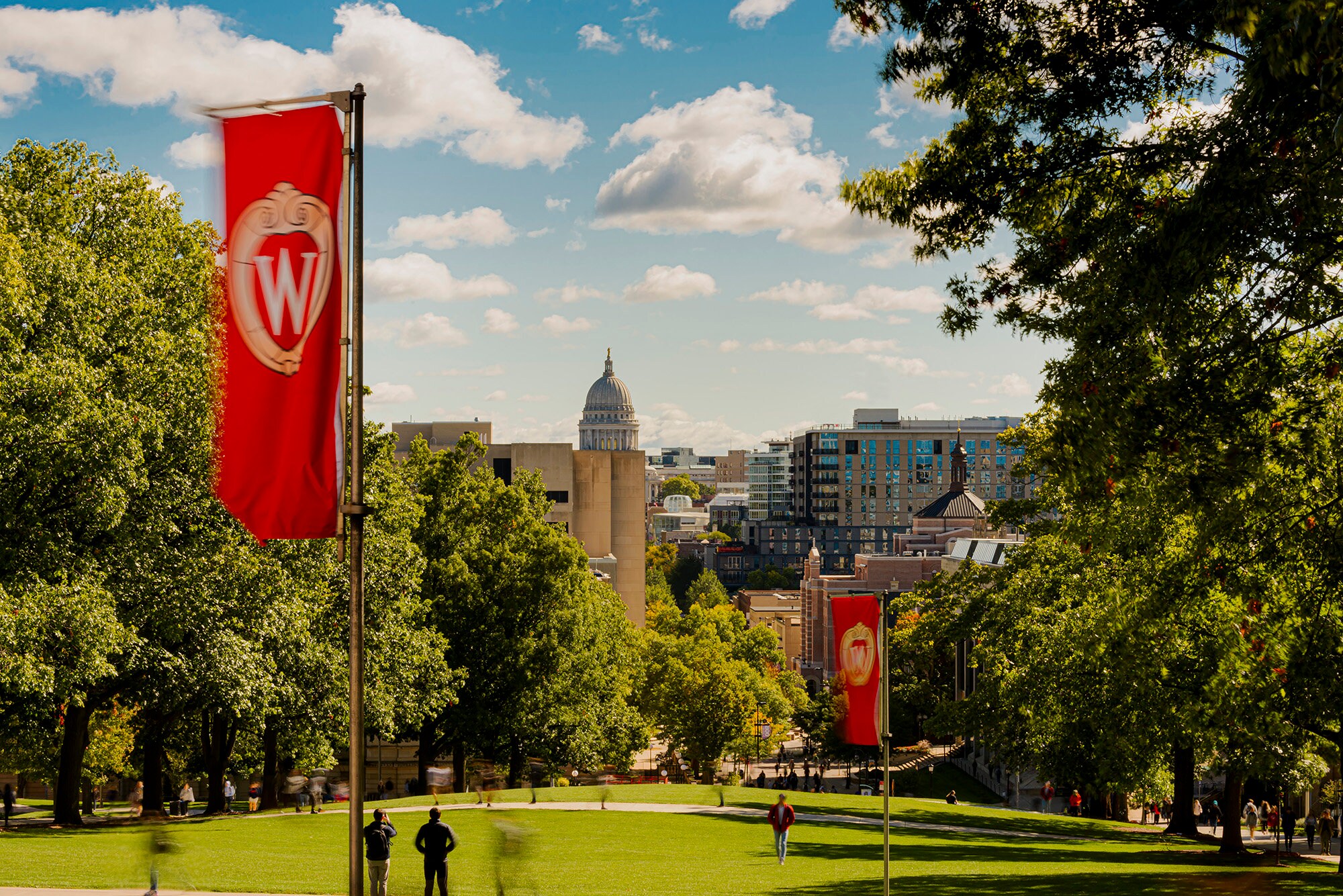 Bascom Hill University of Wisconsin Photograph Wisconsin State Capitol ...