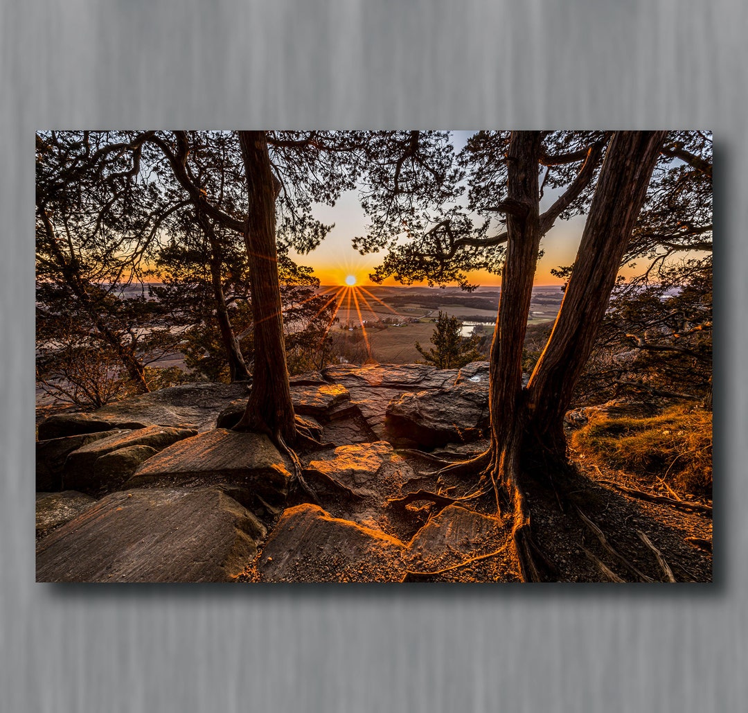 Gibraltar Rock State Natural Area Photograph | Wisconsin Fall Sunset ...
