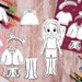Printable Paper Doll Dress up Kit, Valentine’s Day Dress up Activity ...