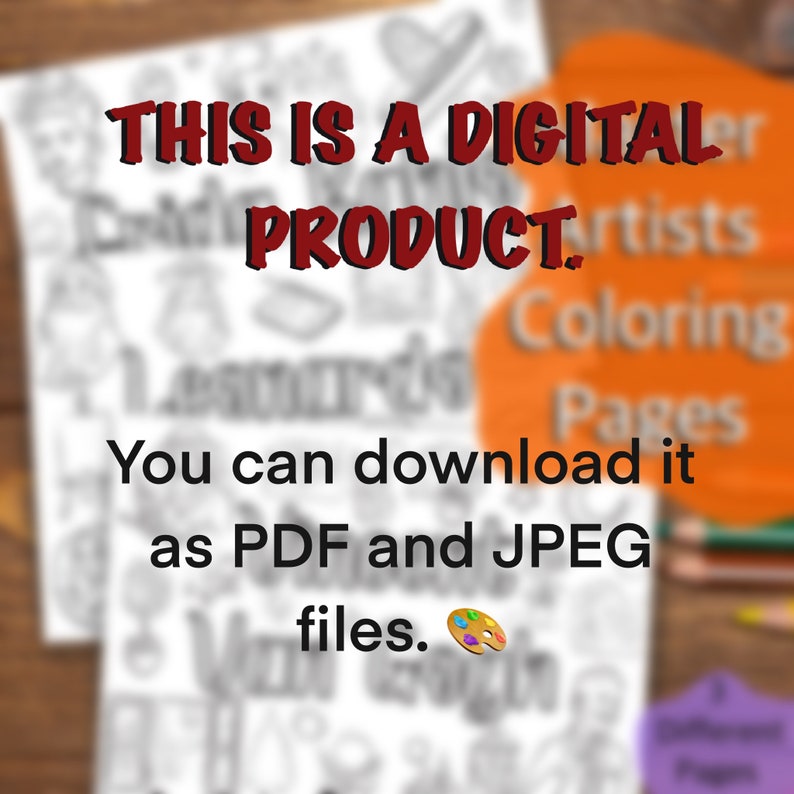 Master Artist Coloring Pages, Vincent Van Gogh, Frida Kahlo, Leonardo ...