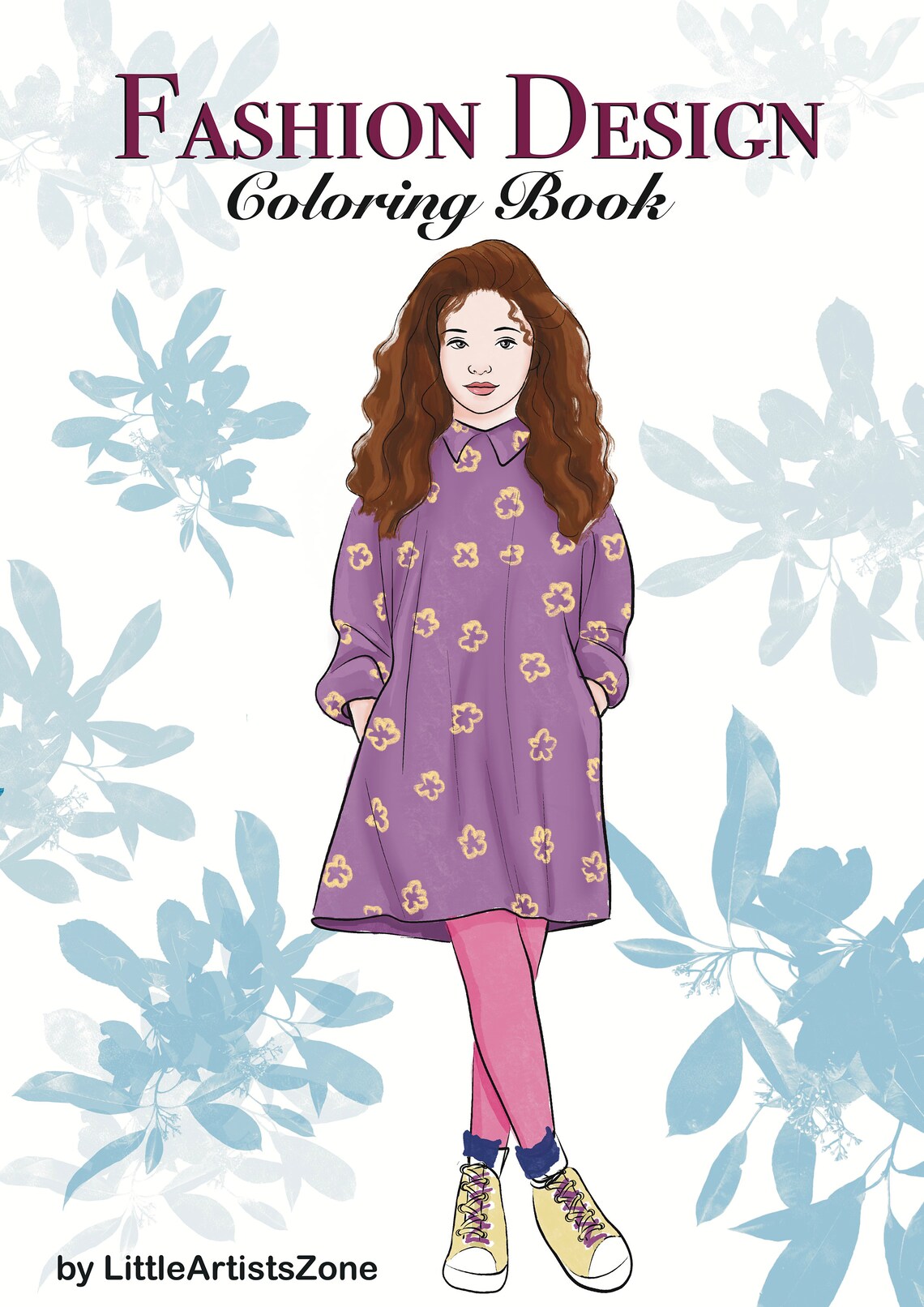 Fashion Design Coloring Pages, Printable Coloring Book for Kids ...