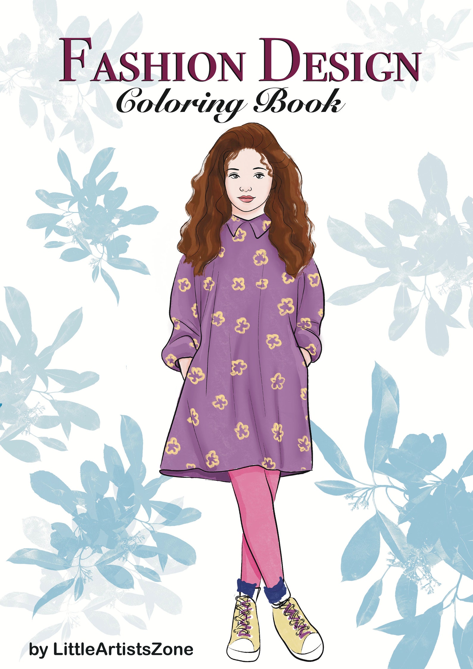 Fashion Design Coloring Pages, Printable Coloring Book for Kids ...