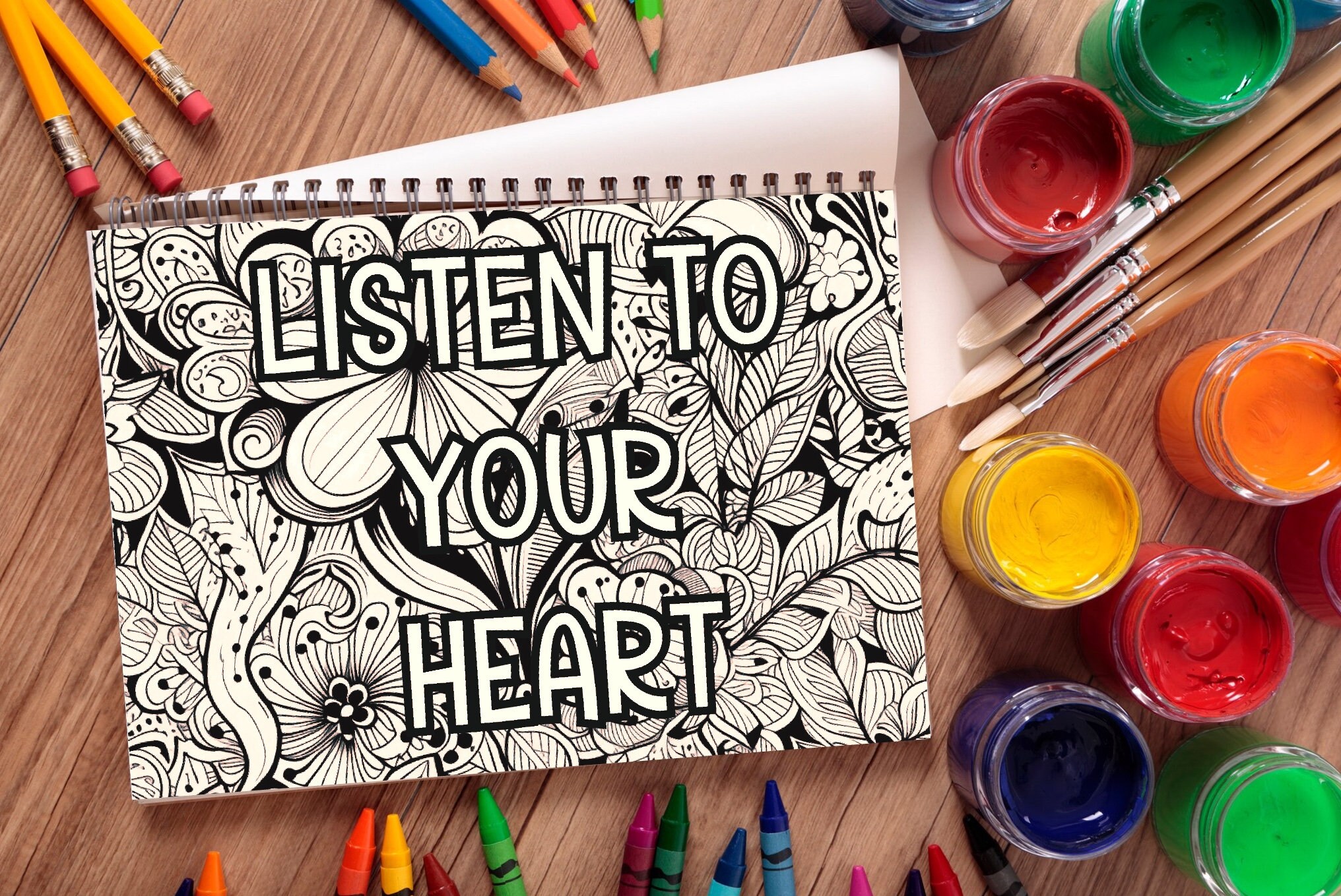 Zentangle Coloring Pages for Adults, DIY Wall Decor for Adults ...