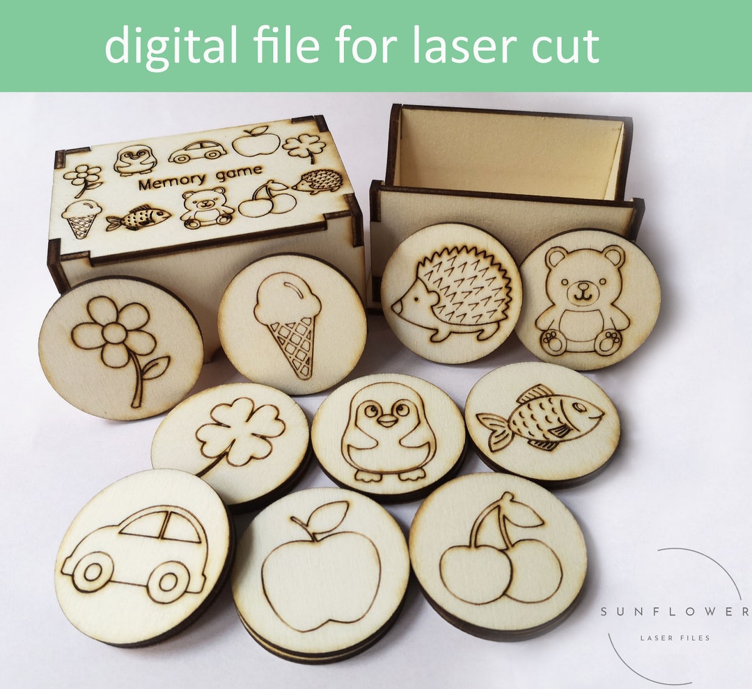 Memory Game With Box Digital File - Etsy