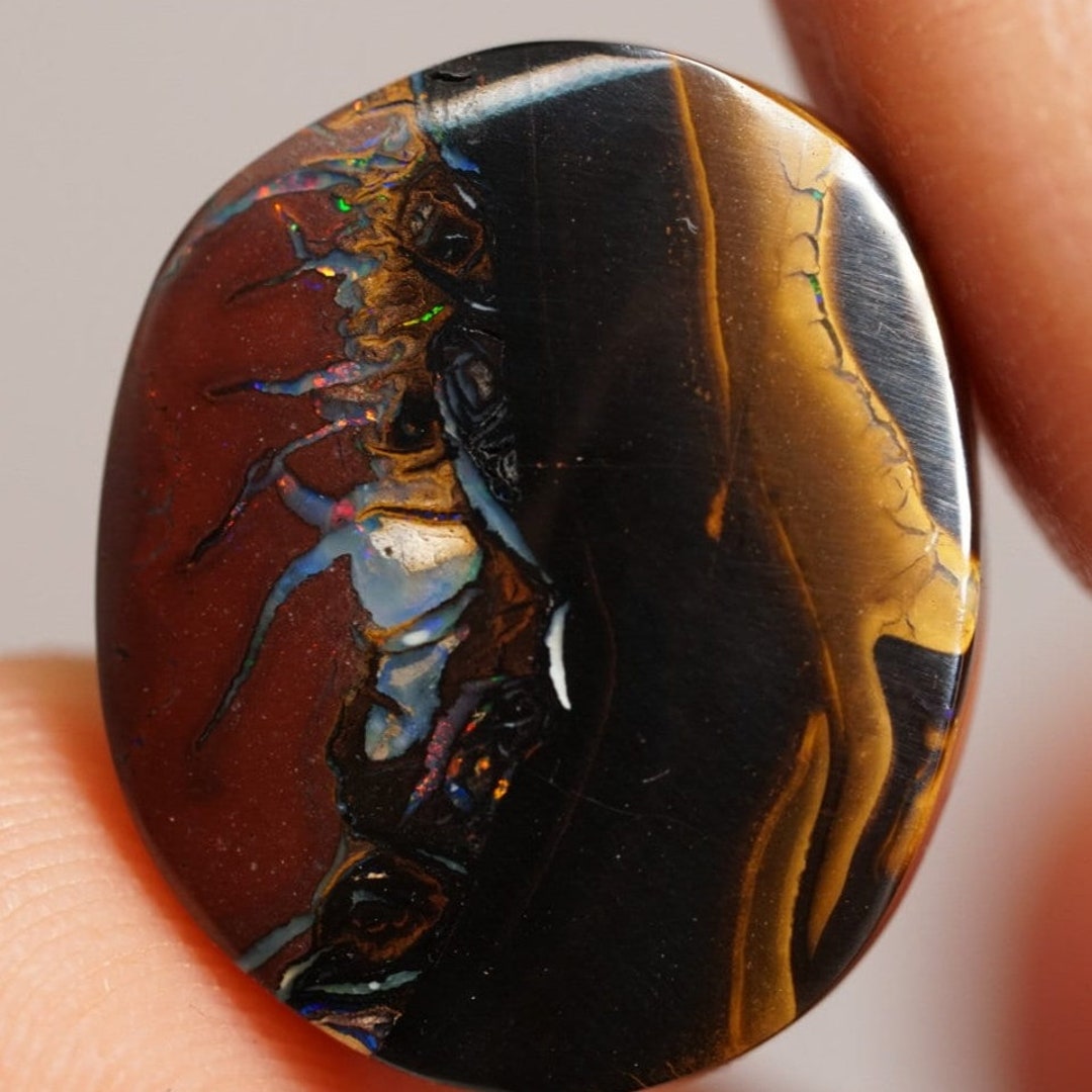 Matrix Boulder Opal 14.33ct Australian Opal Polished 17.5 X 14 mm - Etsy