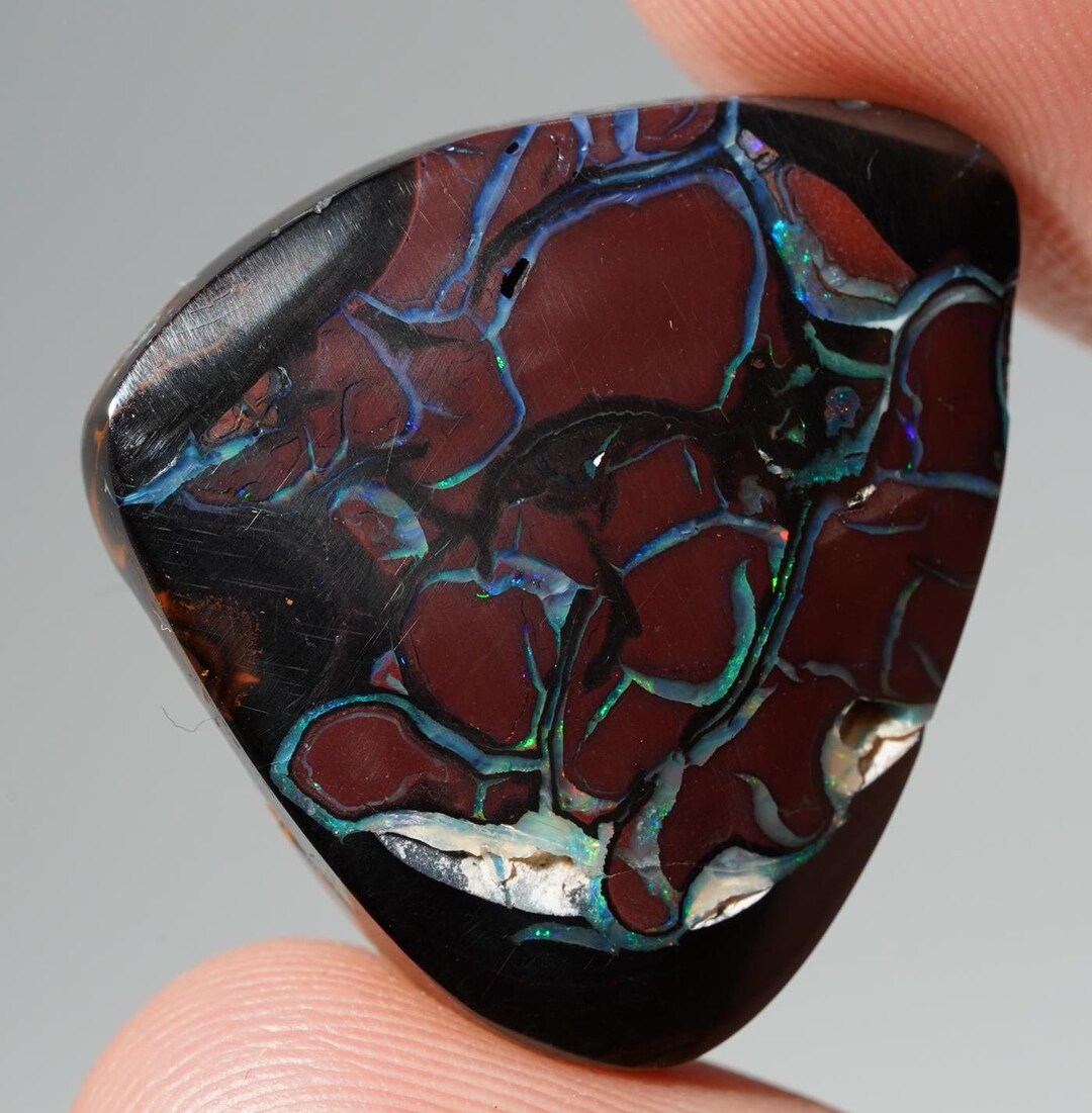 Magical Boulder Opal With Beautiful Pattern and Play of Colors, 35 ...