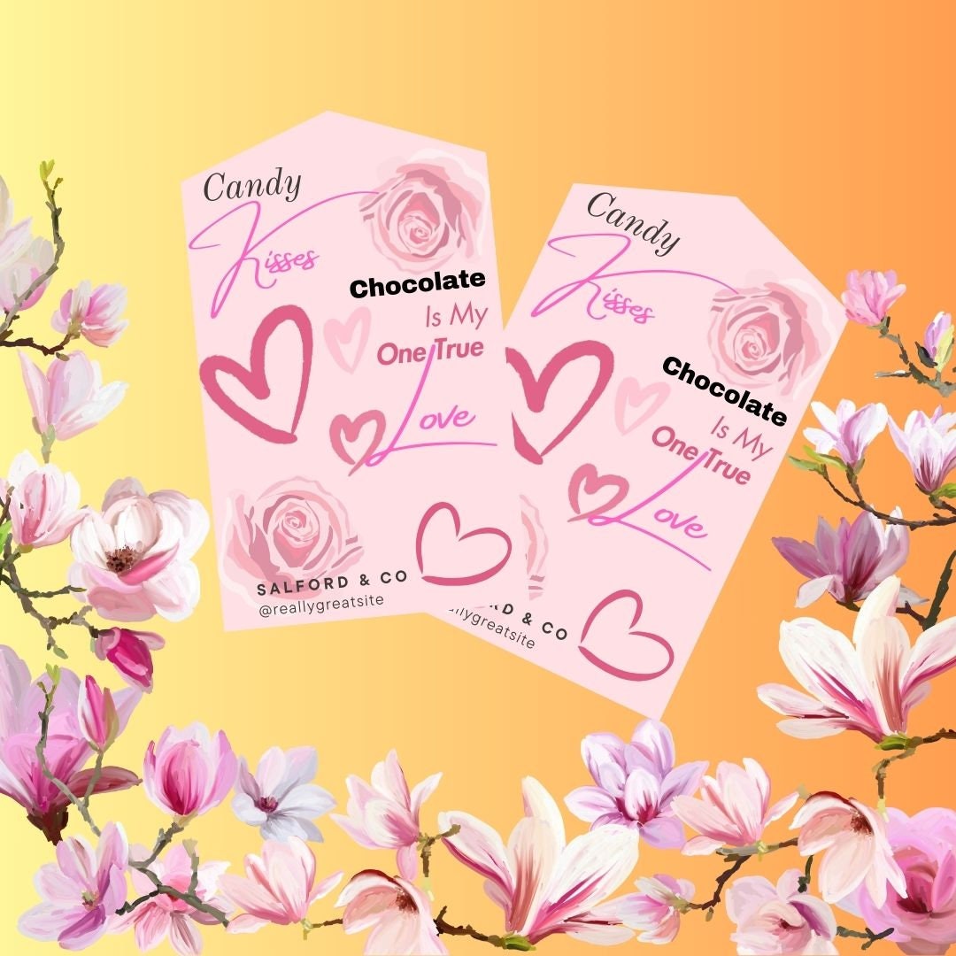 Editable Printable Valentine's Realtor Sweet Tags Valentine Referral ...