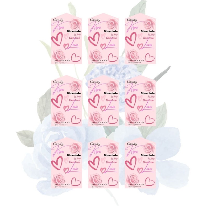 Editable Printable Valentine's Realtor Sweet Tags Valentine Referral ...