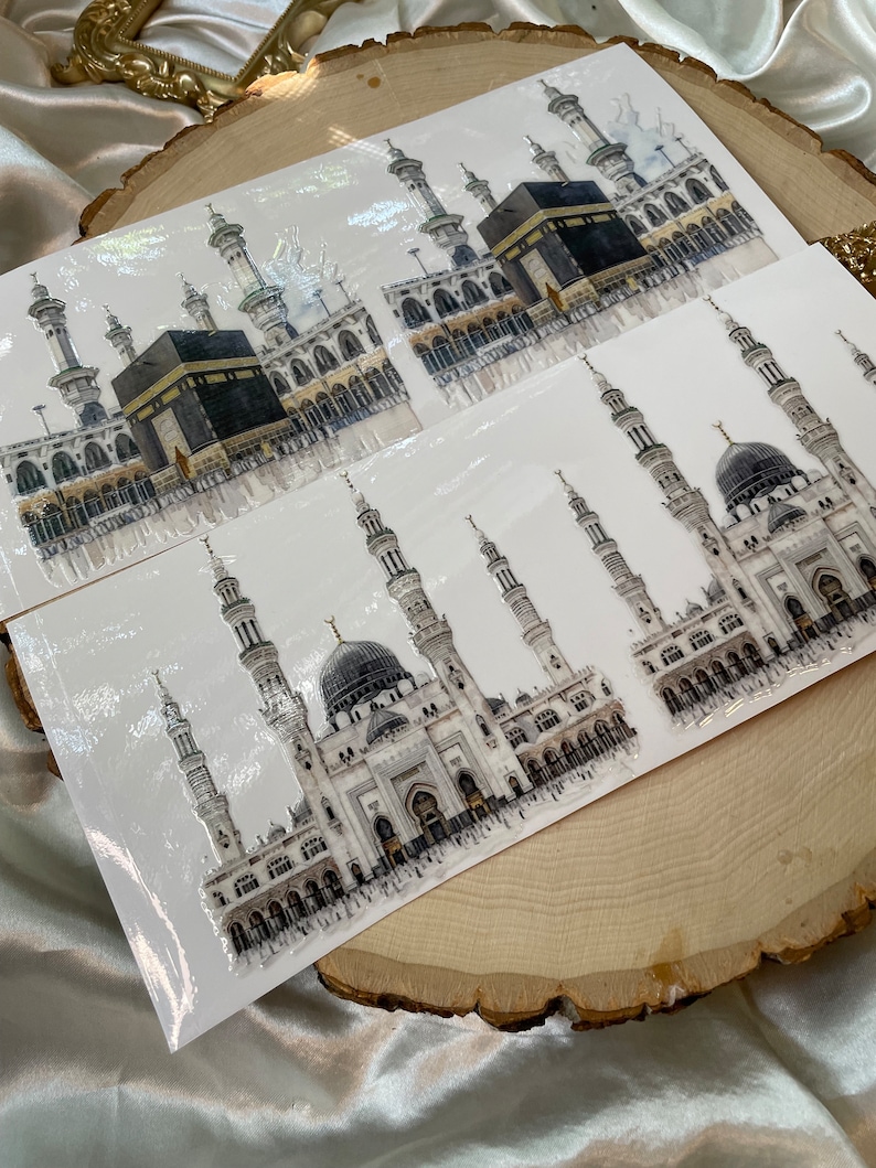 Hajj Mubarak Kaaba UVDTF Sticker, Resin Transfer Sticker - Etsy