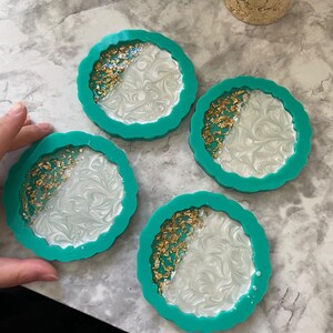 Epoxy Irregular Silicone Mold | Coaster Mold for 3” Inches Irregular ...