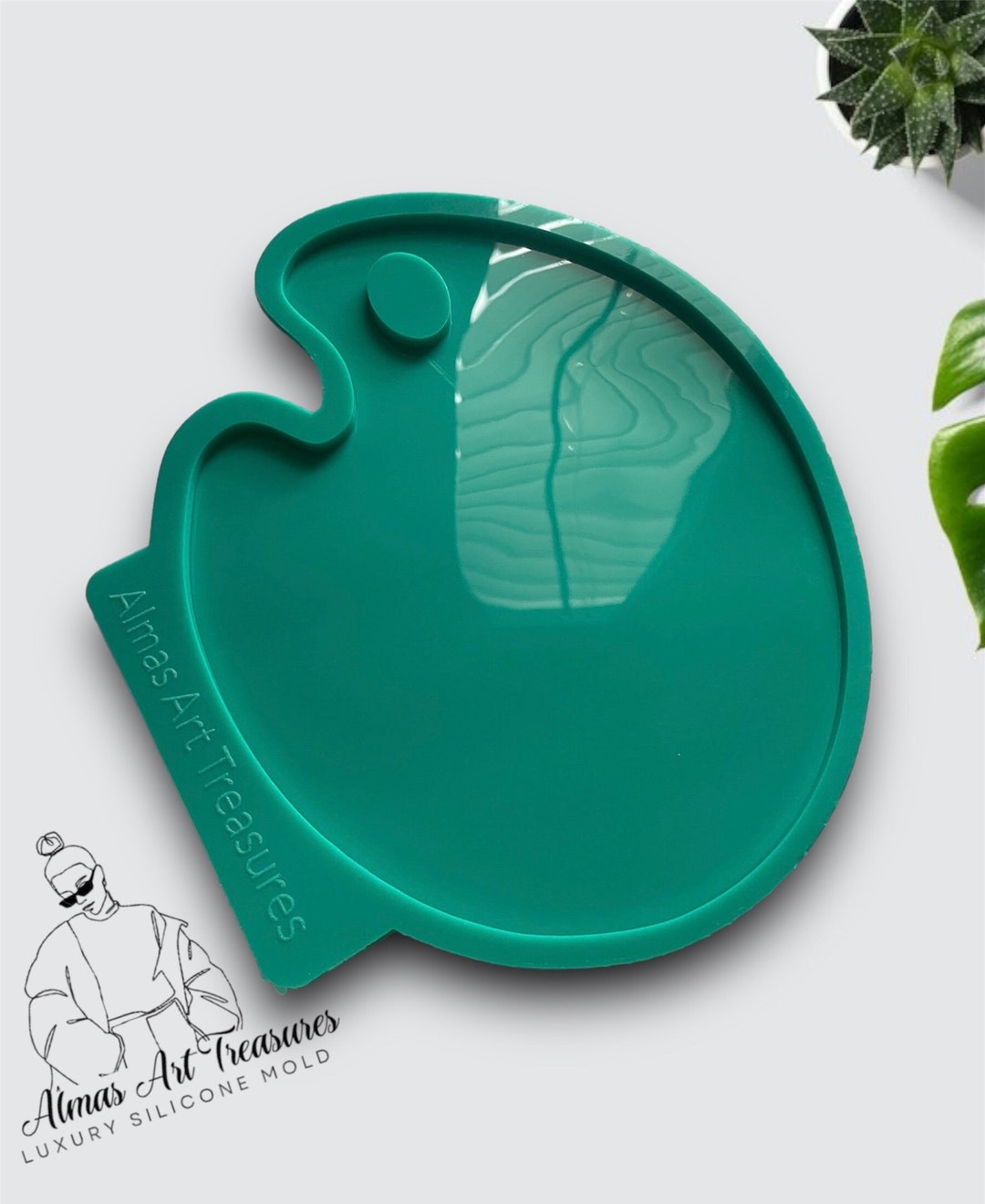 Silicone Color Palette Mold | Silicone Mold for Resin Art | Color ...