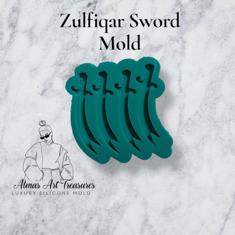Zulfiqar Sword Silicone Mold: Hazrat Ali Inspired 4-in-1 Resin Mould - Etsy