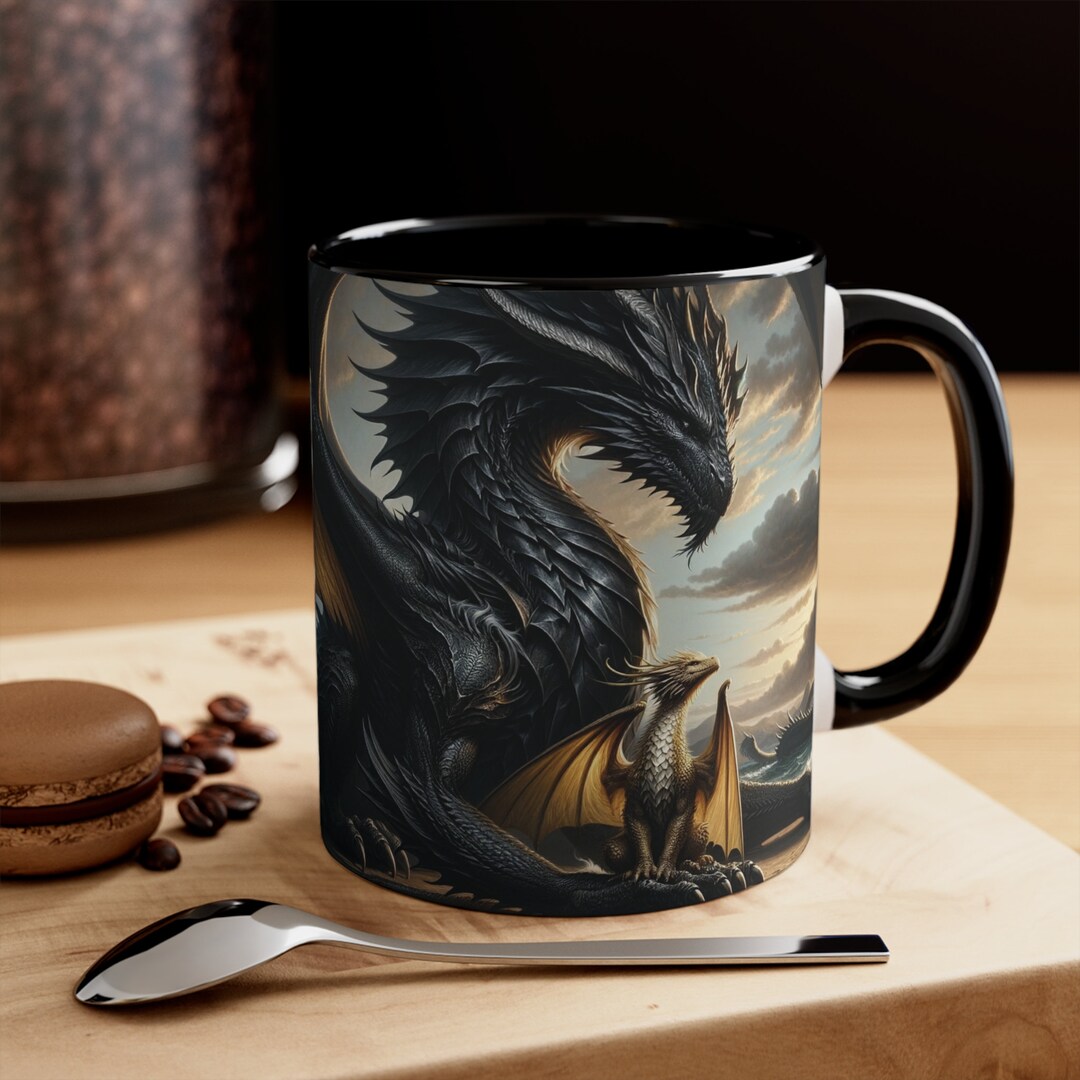 Tairn and Andarna Mug From the Empyrean Series, Fourth Wing, Basgiath ...