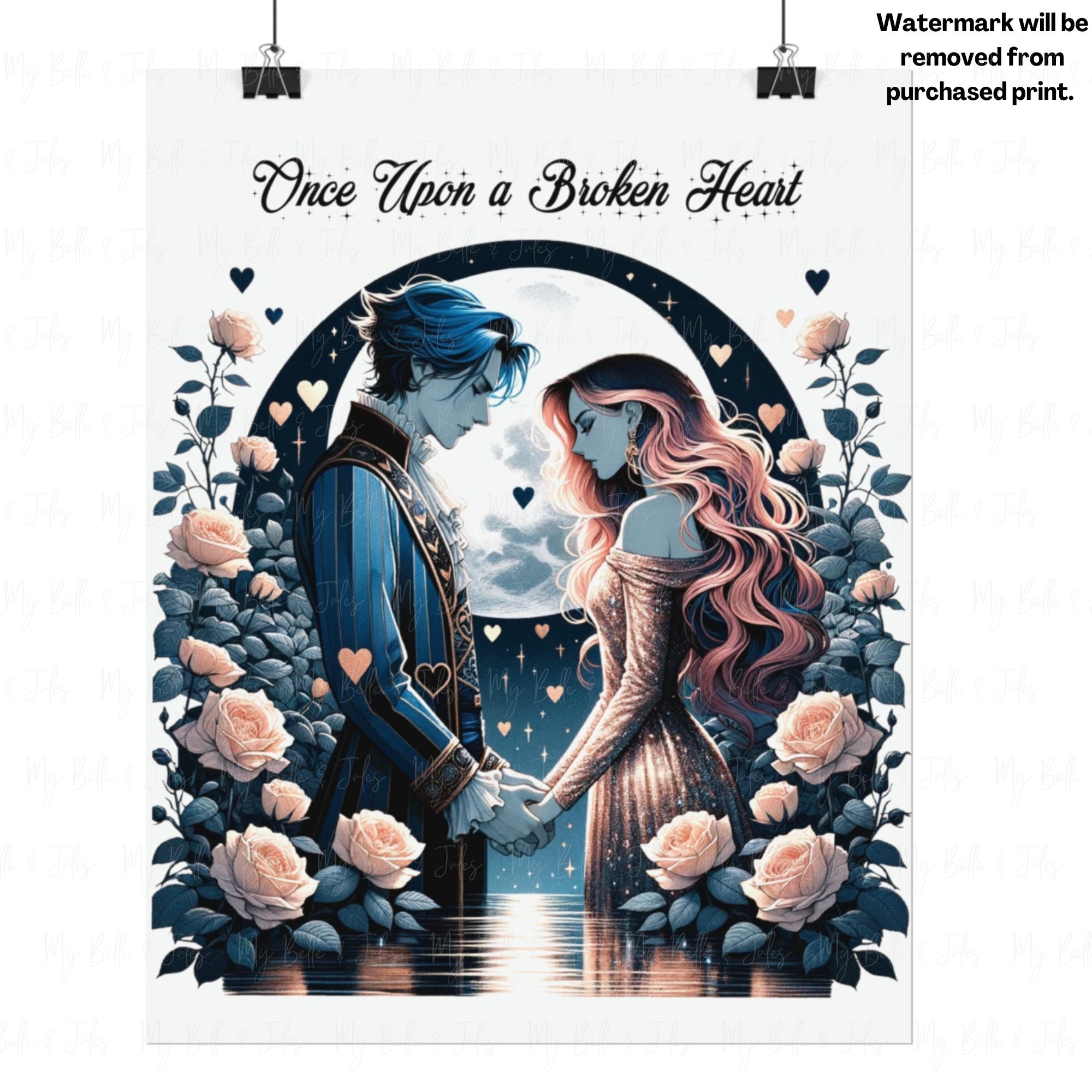 Once Upon a Broken Heart Art Print, Jacks and Evangeline Art, the Great ...