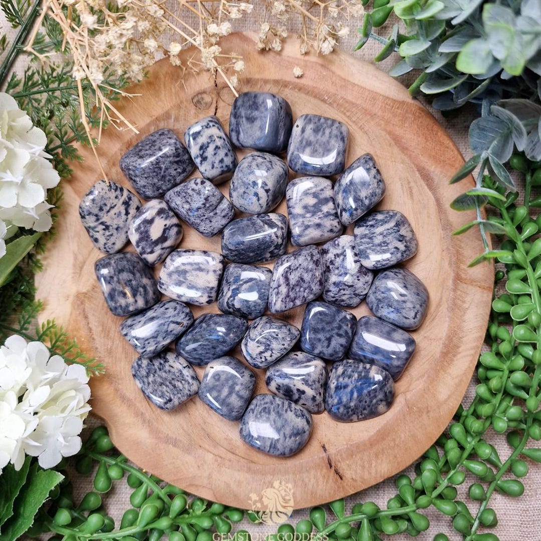 Spotted Flint Tumbled Stone Crystal Gemstone Polished Natural High ...