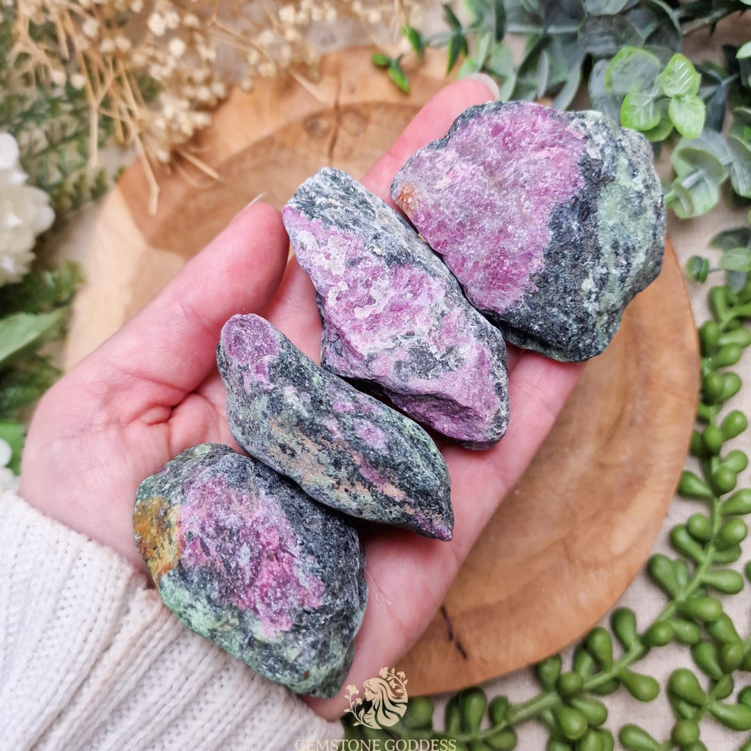 Raw Ruby in Zoisite Rough Rock | Gemstone Natural Crystal High Quality ...