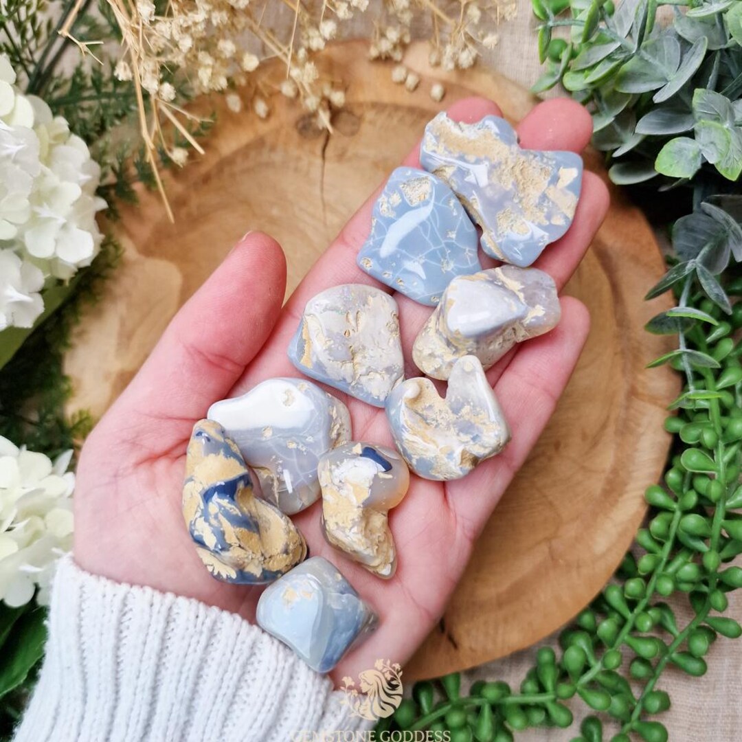 Lightning Ridge Opal Tumbled Stone, Crystal Gemstone Polished Natural ...