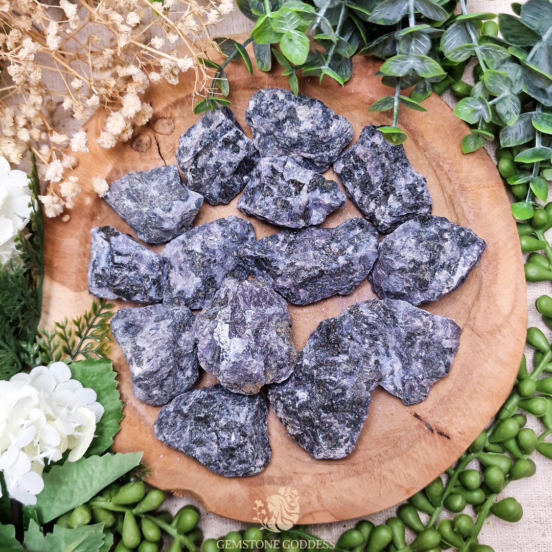 Raw Indigo Gabbro Rough Rock | Gemstone Natural Crystal High Quality ...