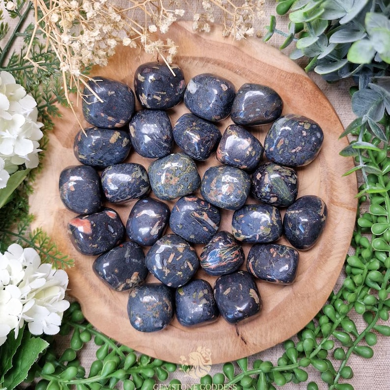 Porphyry Basalt Tumbled Stone, Crystal Gemstone Polished Natural High ...
