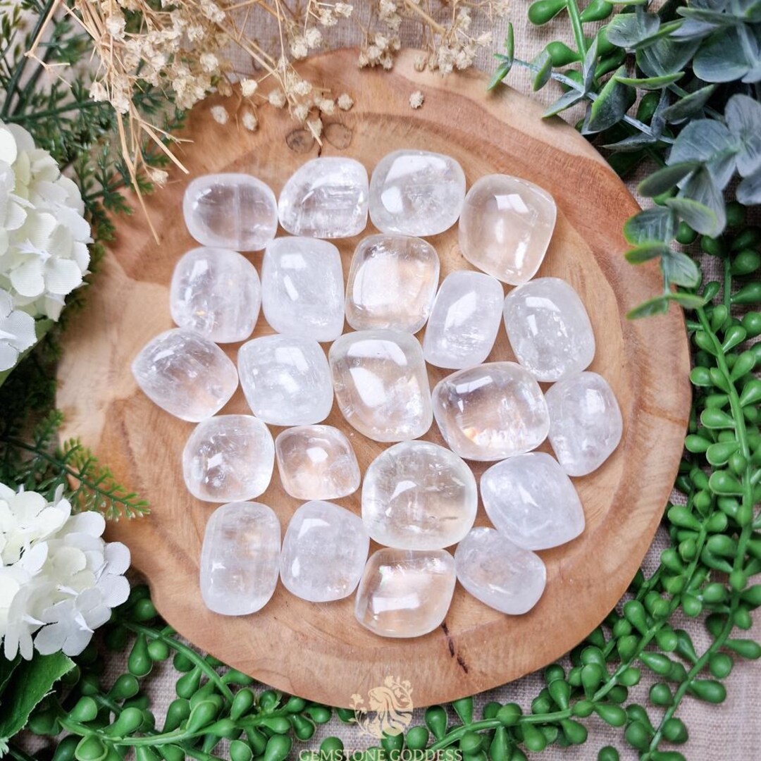 Optical Calcite Tumbled Stone, Crystal Gemstone Polished Natural High ...